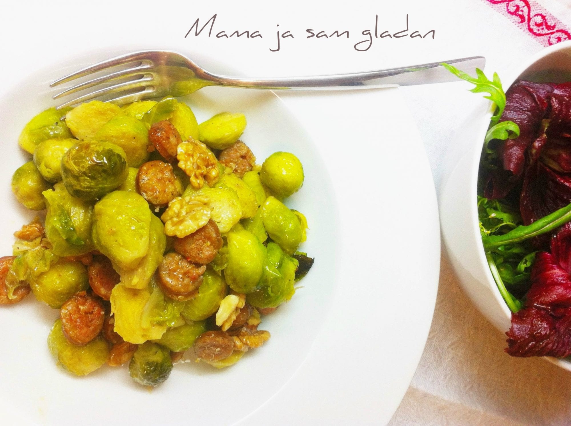 Pečene prokulice s kobasicom i orasima | Mama, ja sam gladan